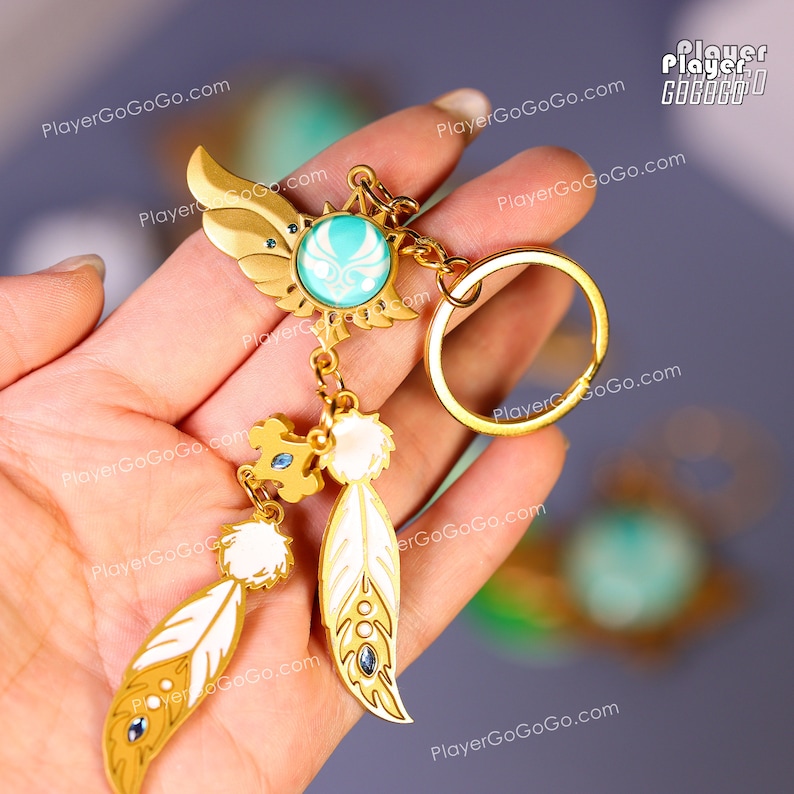 Luminous Genshin Impact Venti Vision Charm, Genshin Barbatos Cosplay ...