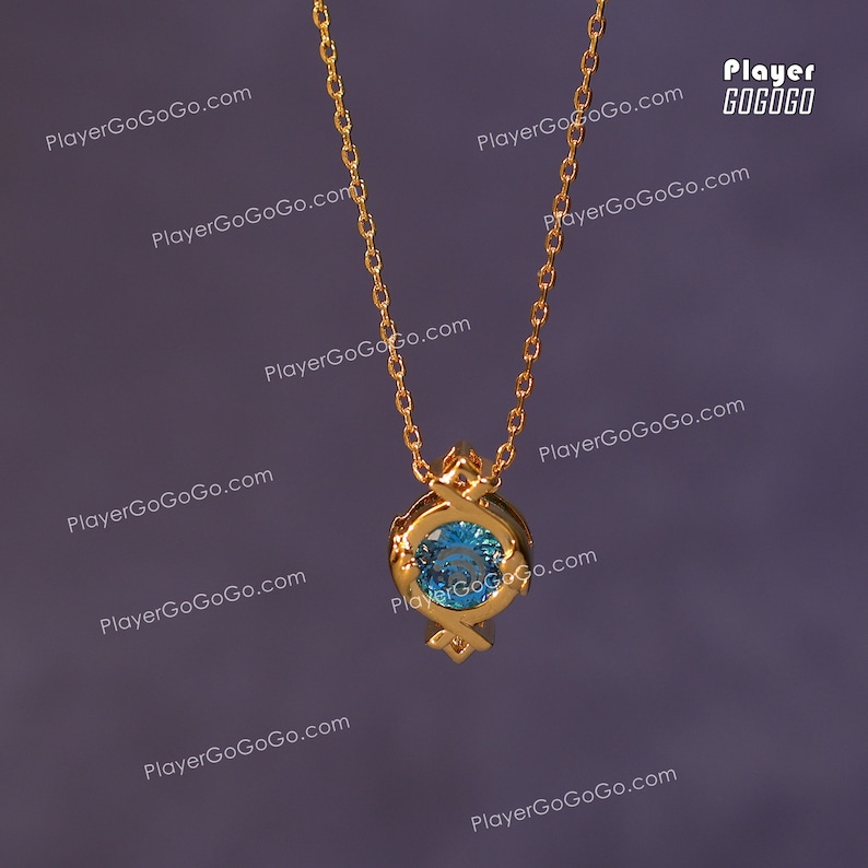 High-quality Genshin Impact Vision Collarbone Chain Necklace Fontain ...