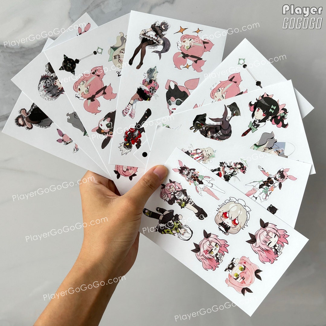 Waterproof Zenless Zone Zero Sticker Set of 50, Patterns Pre-cut ZZZ ...