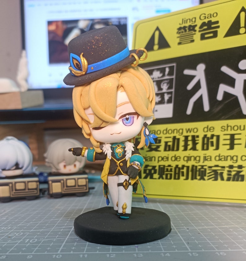 Honkai: Star Rail Aventurine Clay Figure, Aventurine HSR Figurine ...