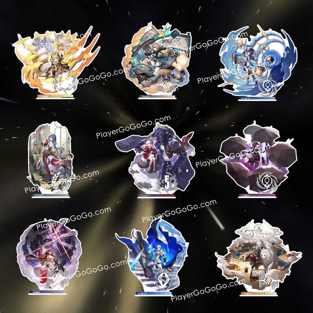 Honkai: Star Rail Acrylic Standee of All Characters & Aeons, Double ...