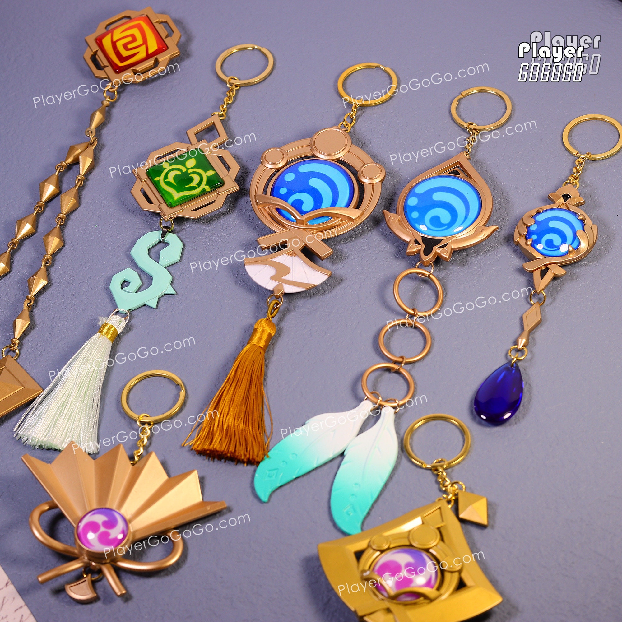 Luminous Genshin Impact Vision Charm Furina, Zhongli, Wanderer, Eula ...
