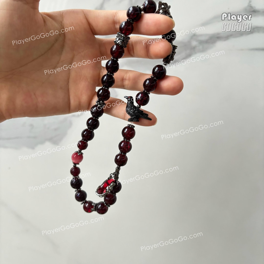 Love and Deepspace Sylus Crow Beaded Wrap Bracelet, Sylus Jewelry 秦徹 戀與 ...