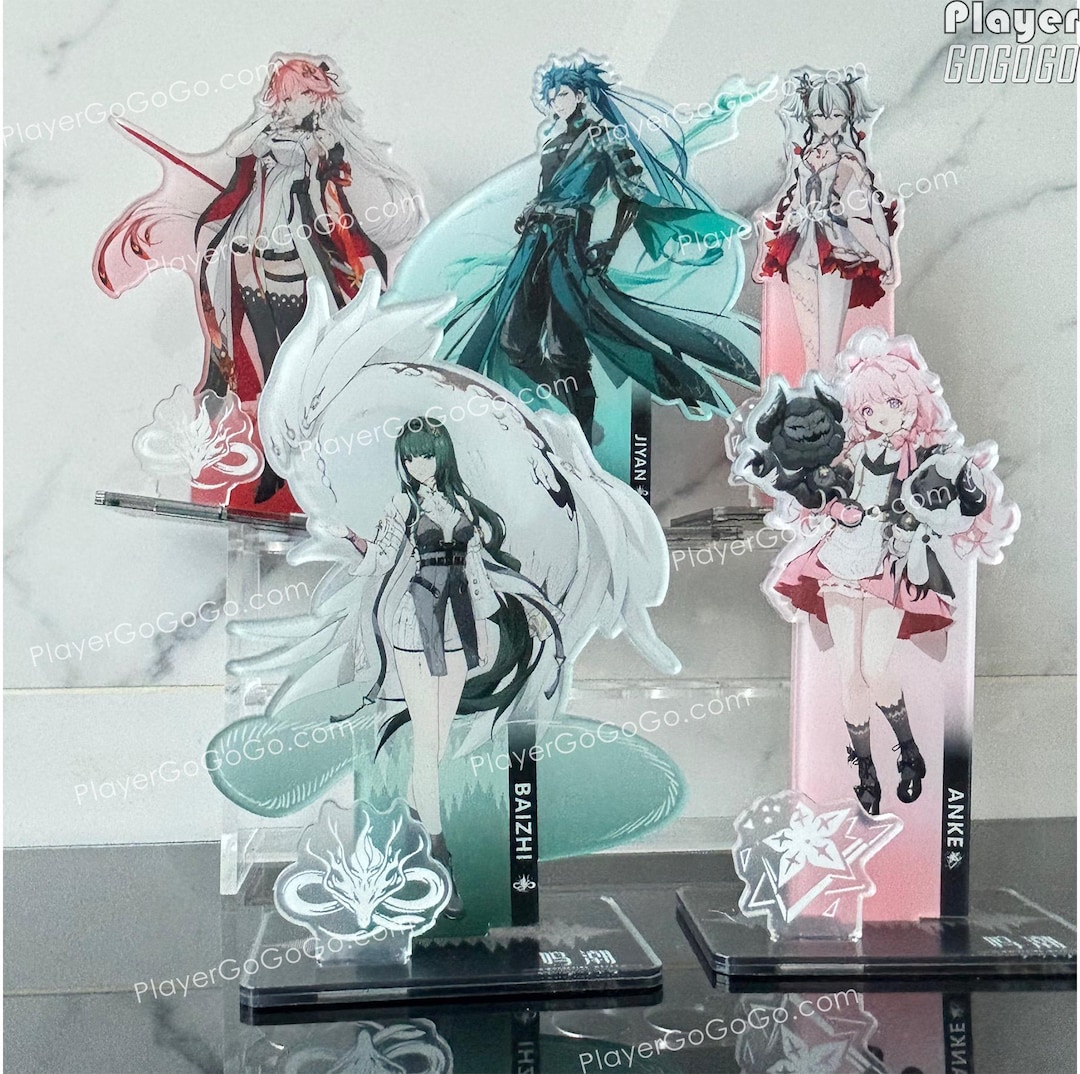 Wuthering Waves Standees of All Characters, Fanmade Figurine Changli ...