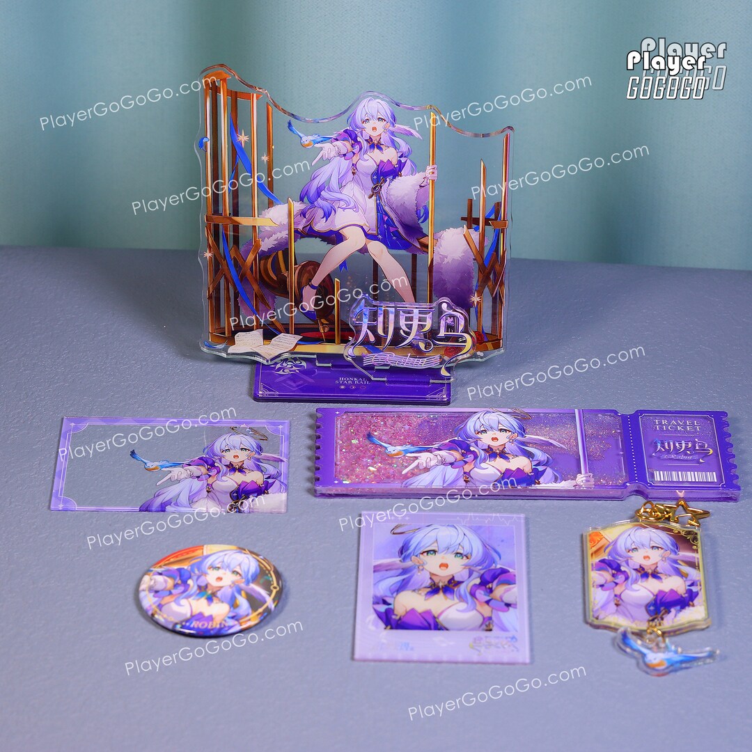Honkai: Star Rail Robin Art Print Set - Standee, Charm, Shaker Ticket ...