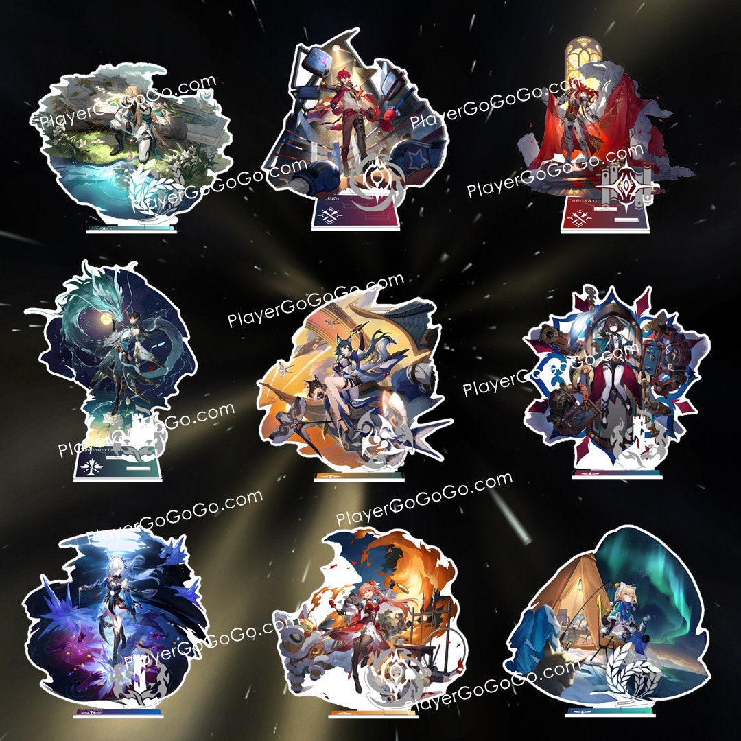 Honkai: Star Rail Acrylic Standee of All Characters & Aeons, Double ...