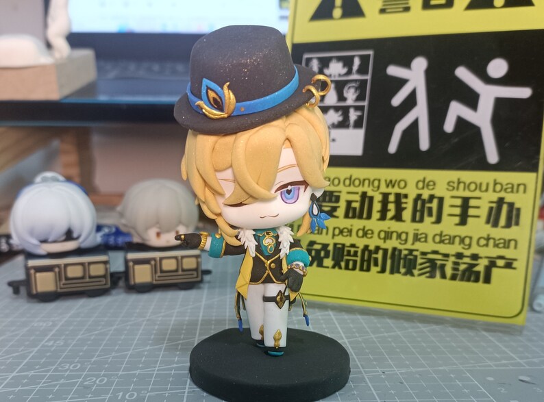 Honkai: Star Rail Aventurine Clay Figure, Aventurine HSR Figurine ...
