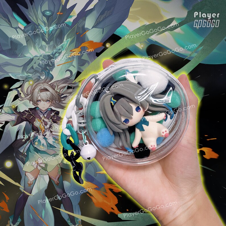 Honkai: Star Rail Firefly Clay Figurine Bubble Charm, Refrigerator ...