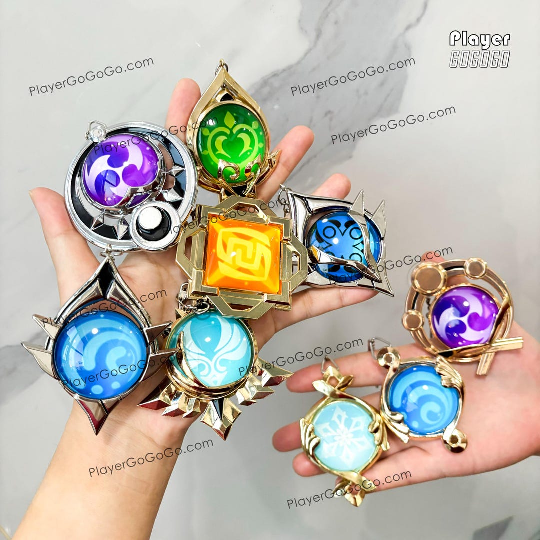 Genshin Impact Vision Charm Moon Wheel, Natlan, Fontaine, Inazuma ...