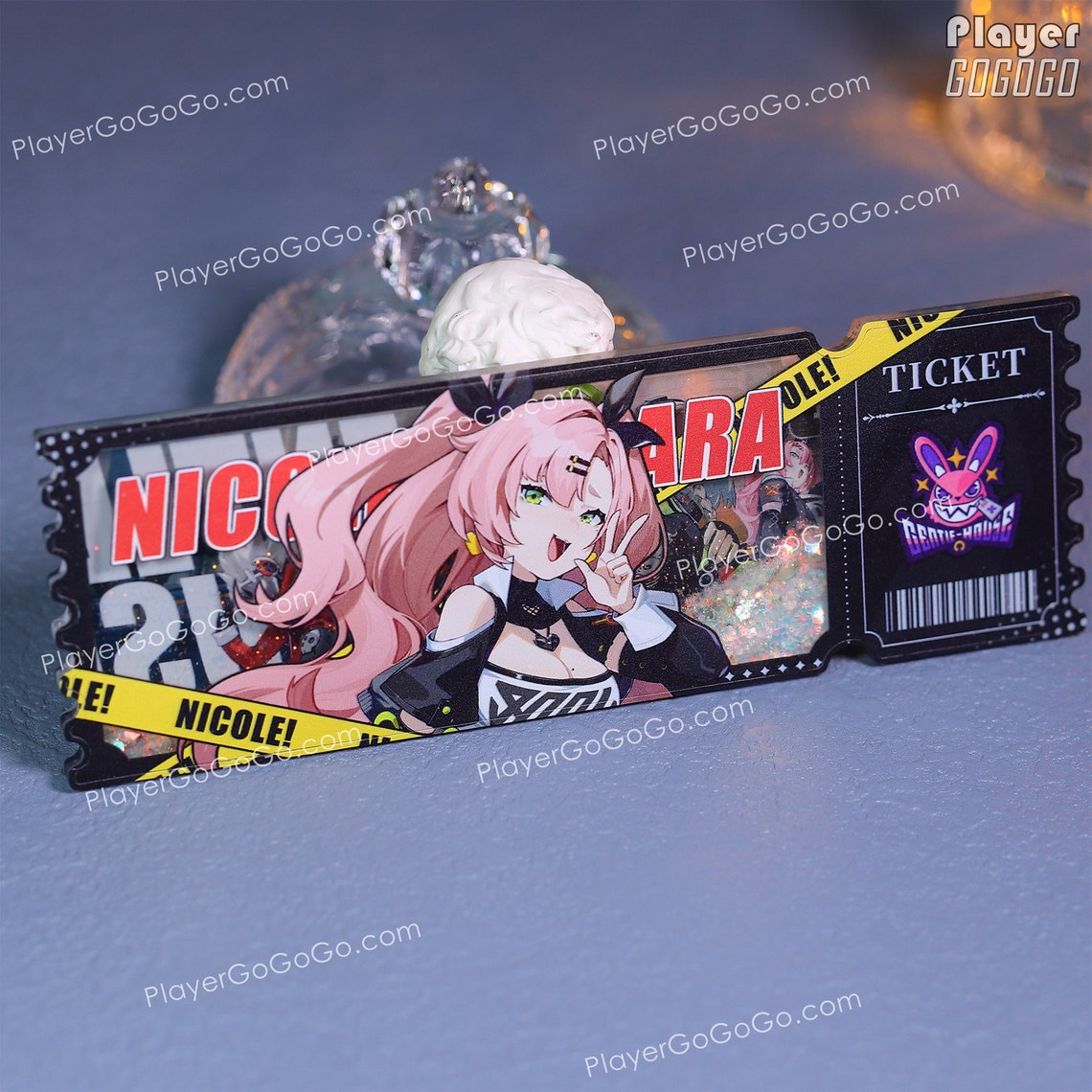 Zenless Zone Zero Shaker Ticket, Figures of Rina, Hoshimi Miyabi, Grace ...