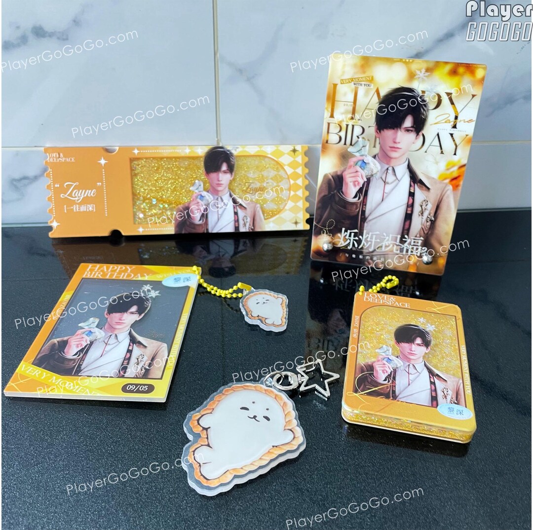 Love and Deepspace Zayne Birthday Art Print - Standee, Keychain, Shaker ...