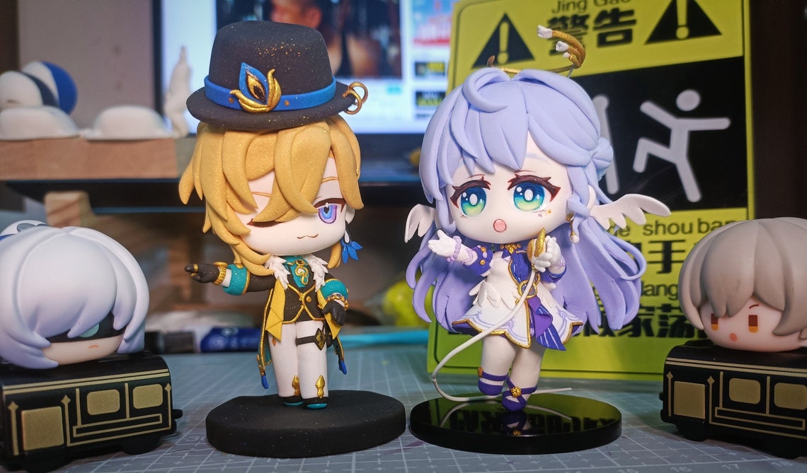 Honkai: Star Rail Aventurine Clay Figure, Aventurine HSR Figurine ...