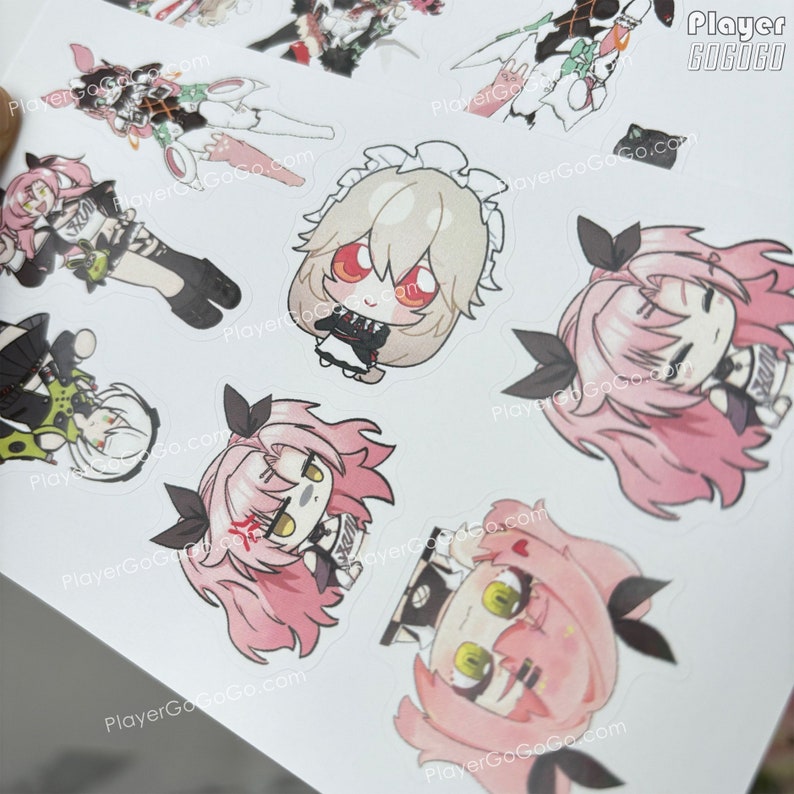 Waterproof Zenless Zone Zero Sticker Set of 50, Patterns Pre-cut ZZZ ...