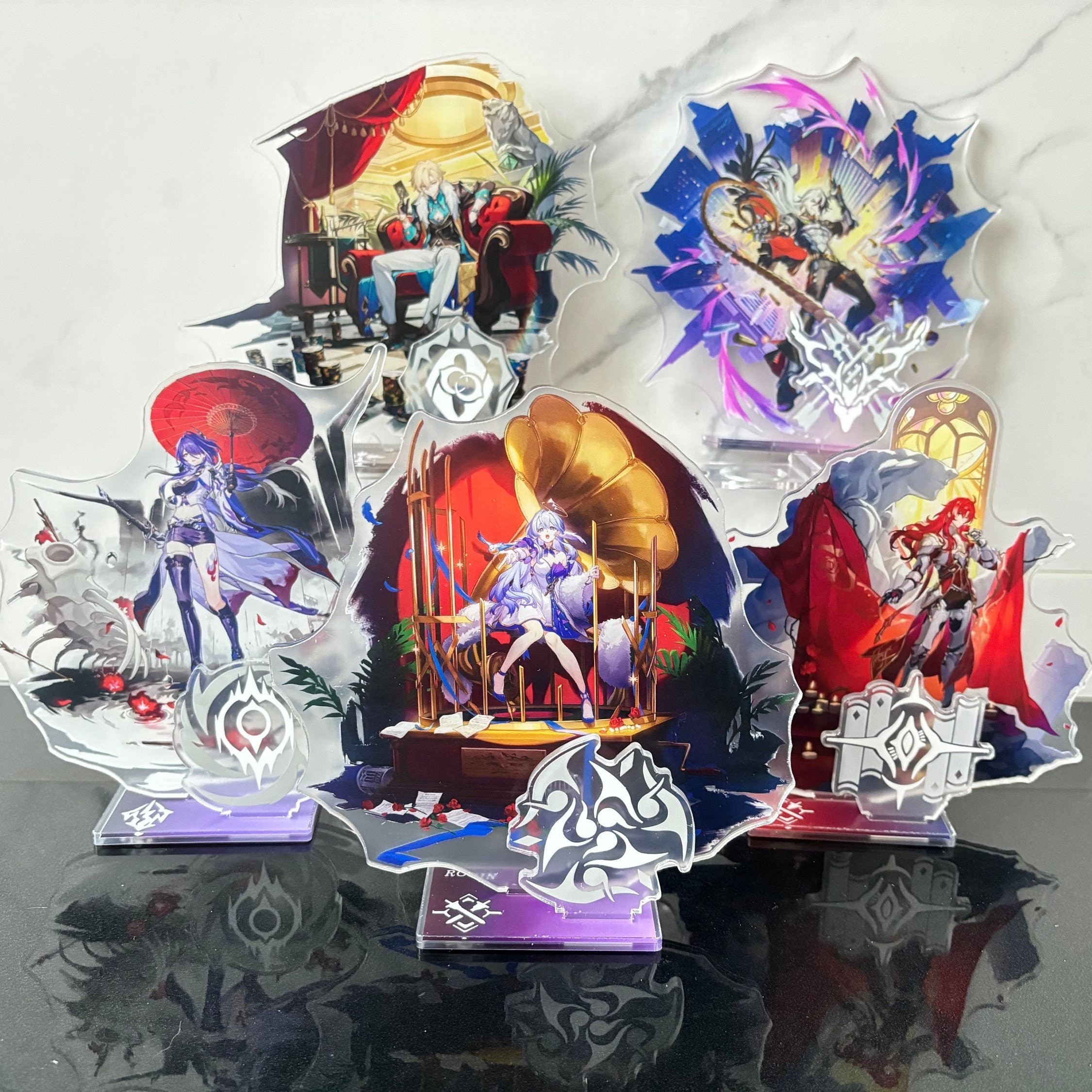 Honkai: Star Rail Acrylic Standee of All Characters & Aeons, Double ...