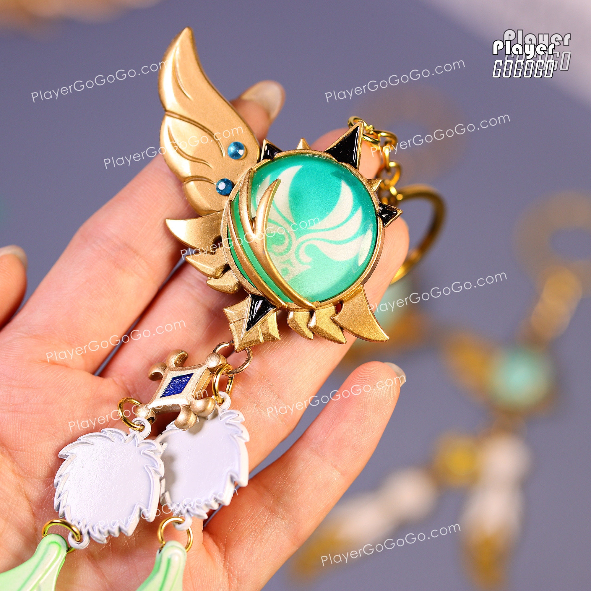 Luminous Genshin Impact Venti Vision Charm, Genshin Barbatos Cosplay ...