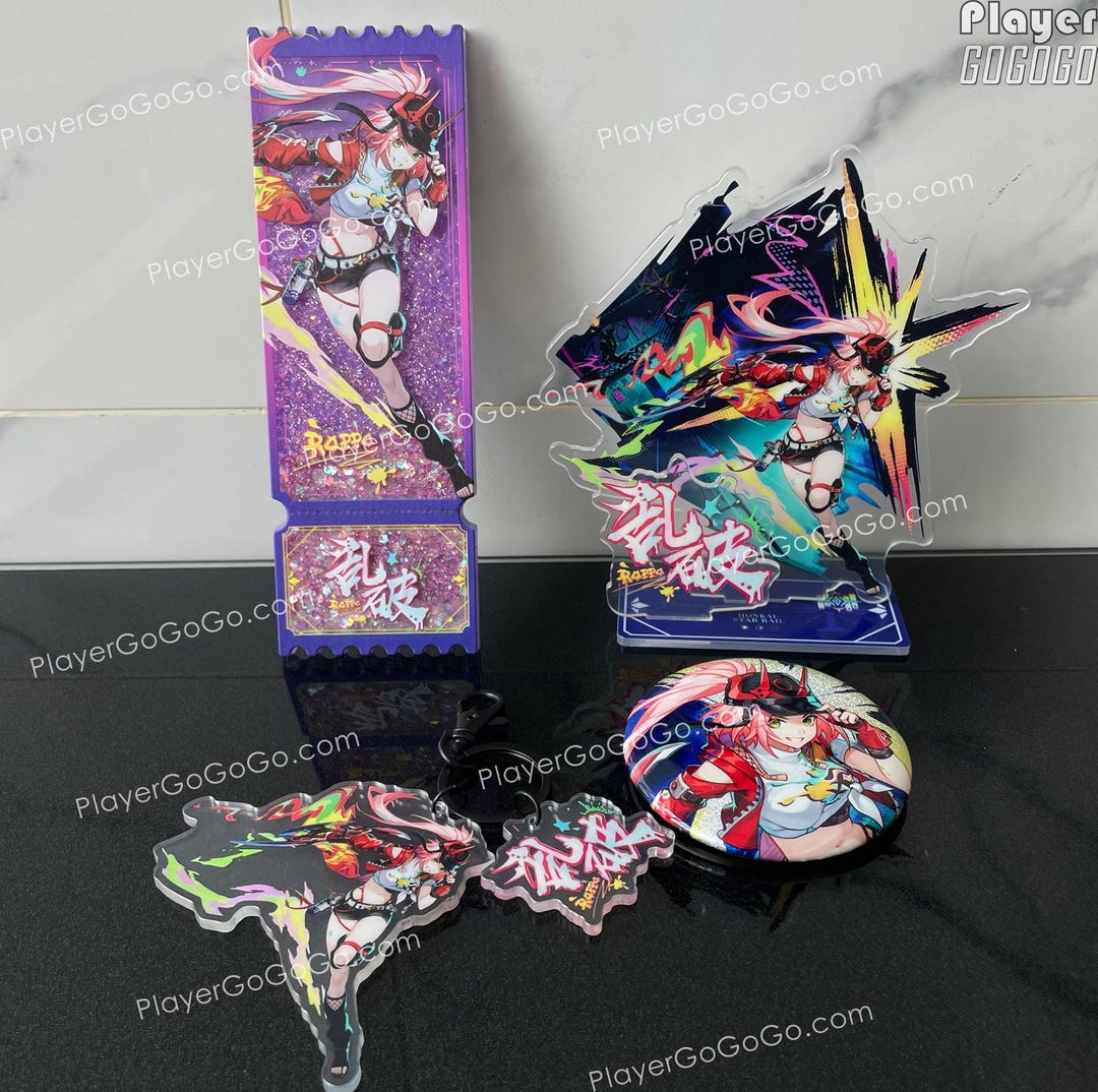 Honkai: Star Rail Rappa Art Print Set - Standee, Charm, Shaker ...