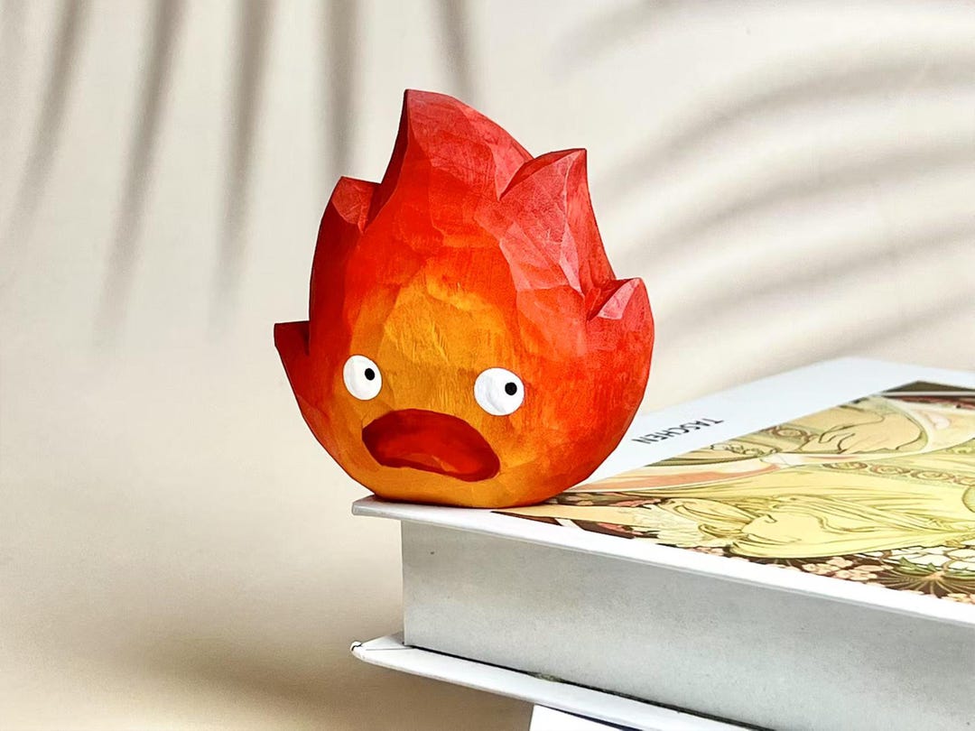Small Fire-inspired Sculpture Decor Gifts, Hand-carved Wooden Flame ...