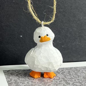 Lovely Little Wood Duck Table Ornament Figurine Art Small Animals Decor ...