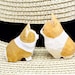 Hand-carved Wooden Corgi Figurine for Desktop Decor, Handmade Adorable ...