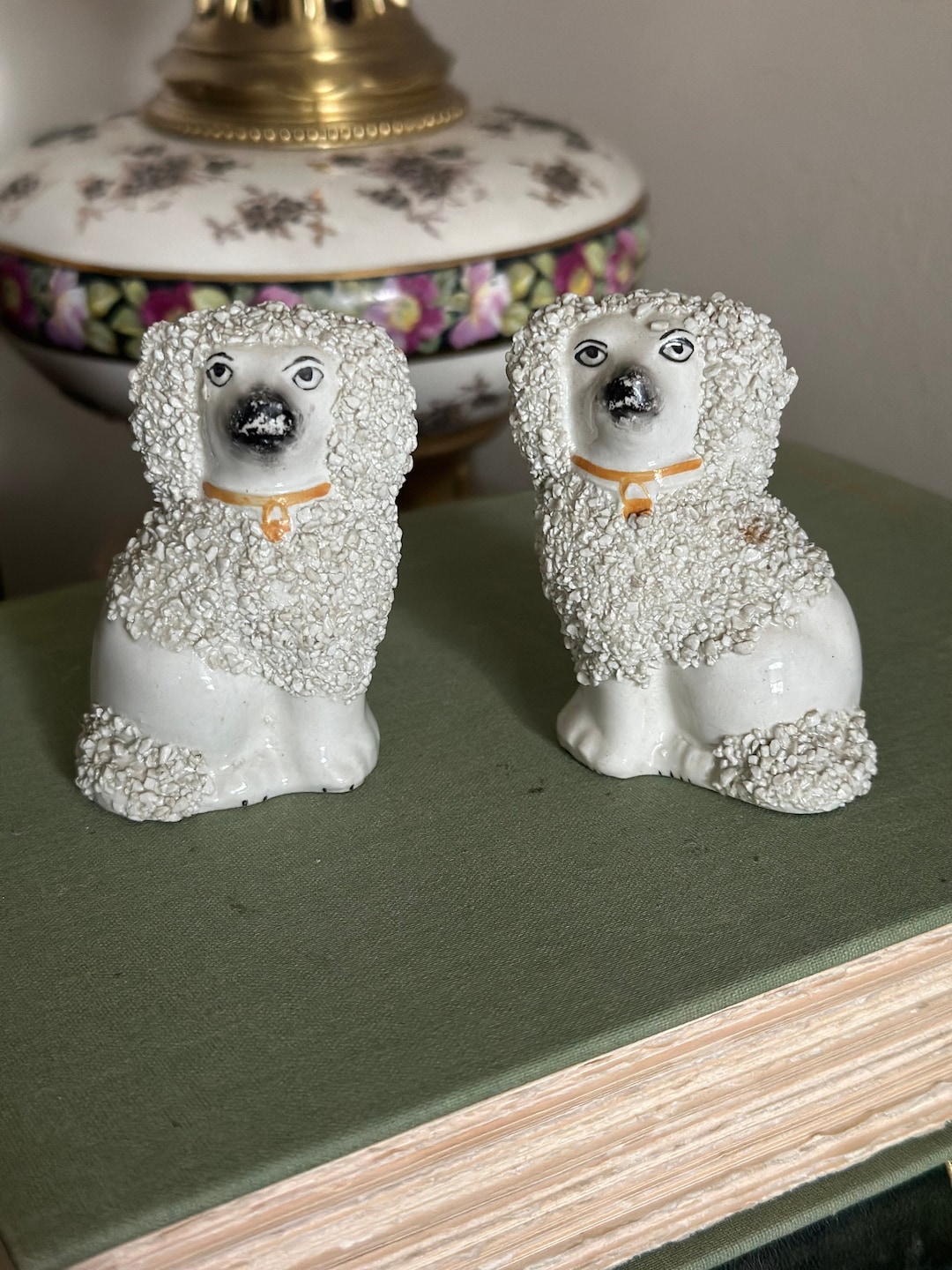 Mini Staffordshire Dog Poodles 3” PAIR - Etsy