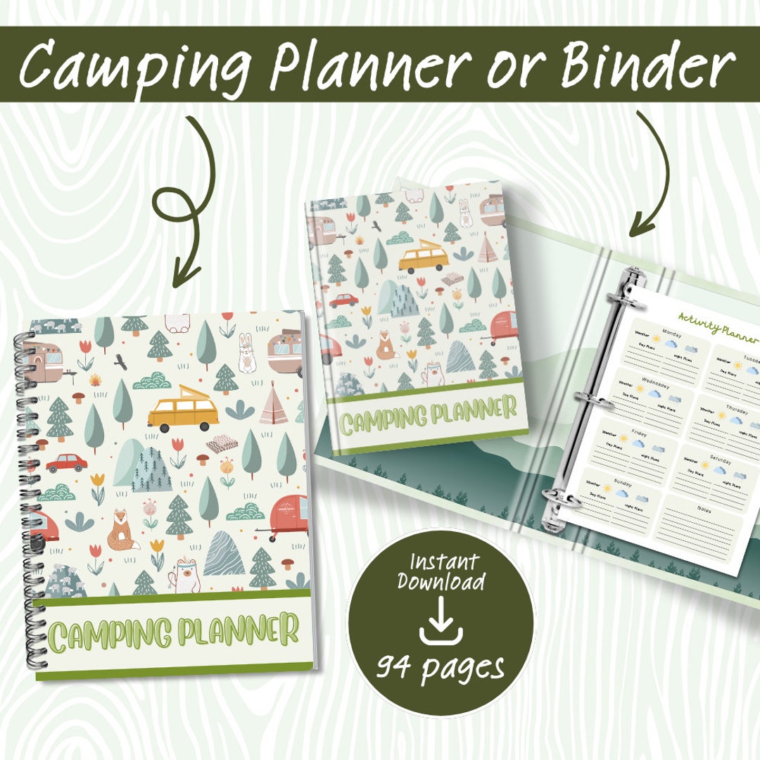 Camping Planner - the Ultimate Camping Companion Plus 2 FREE Calendars ...