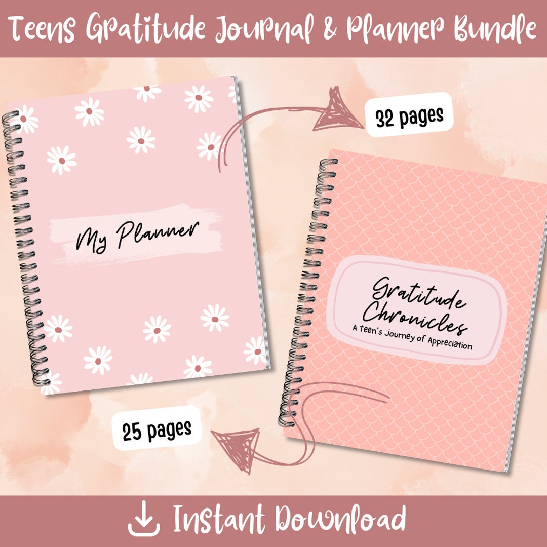 Teen Planner - Teen Organiser - Journal & Diary for Teenagers - Pink ...