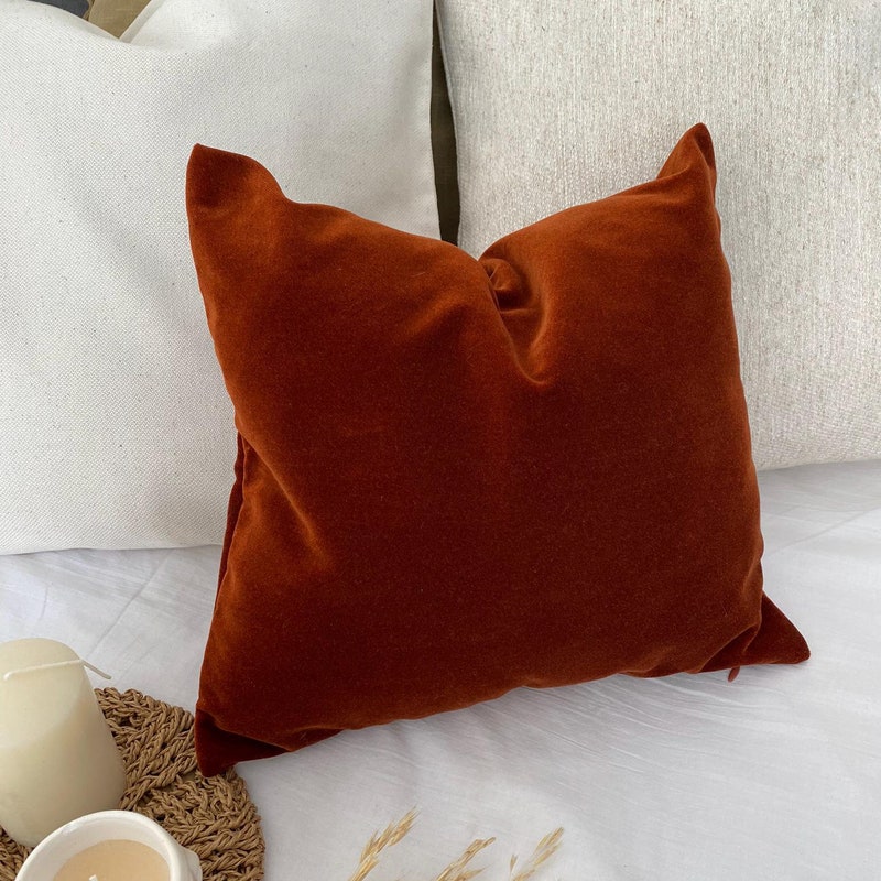 Burnt Orange Pillow - Etsy