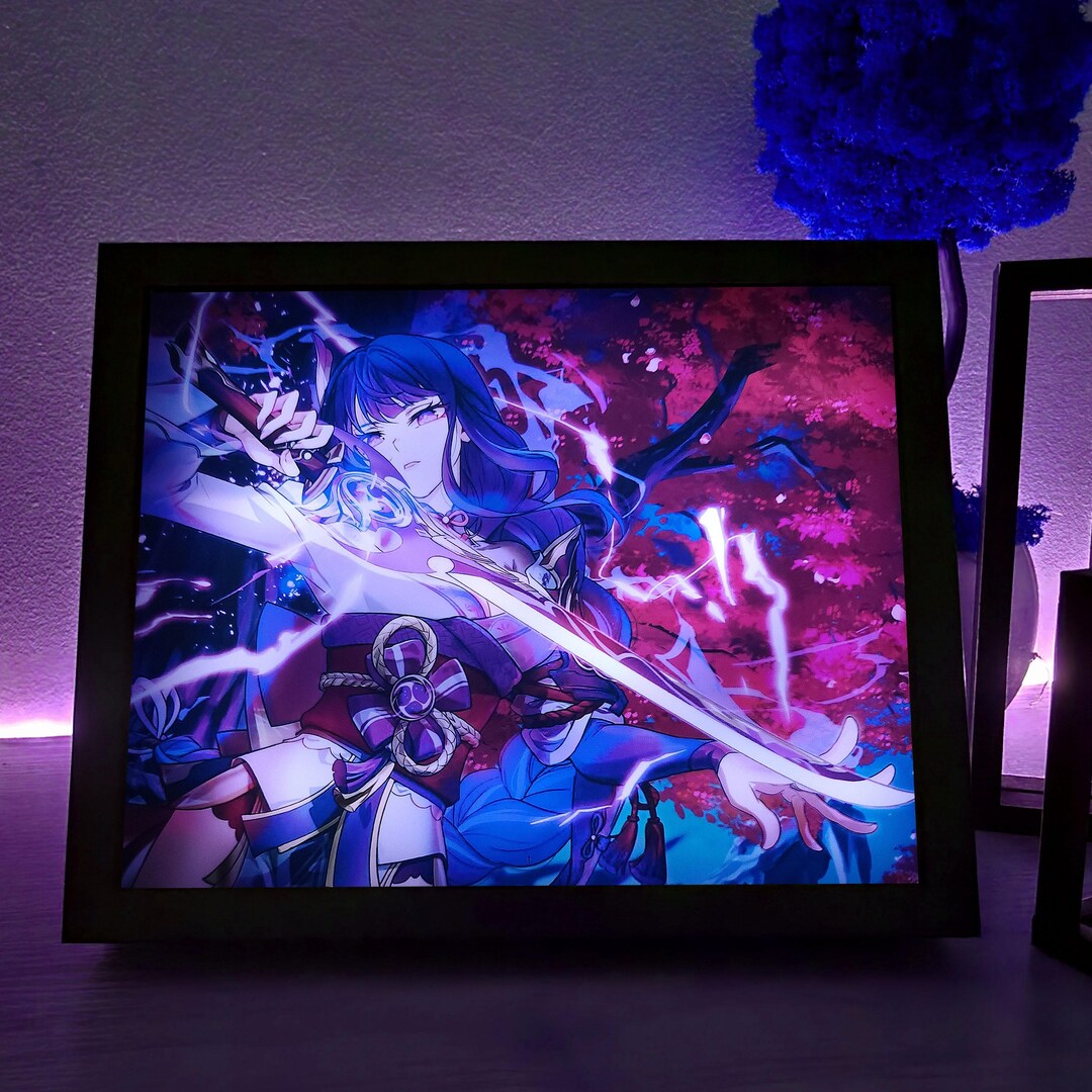 Raiden Shogun / RGB Light Box / RGB LED Frame / Led Art, Neon Lights ...
