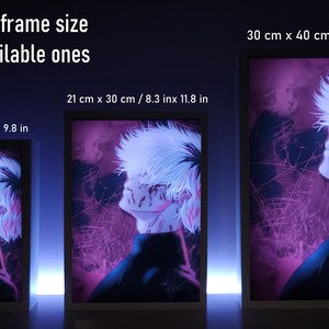 Kaneki Tokyo Ghoul / LED Frame GRB / LED Art Anime, Light Box, Night ...