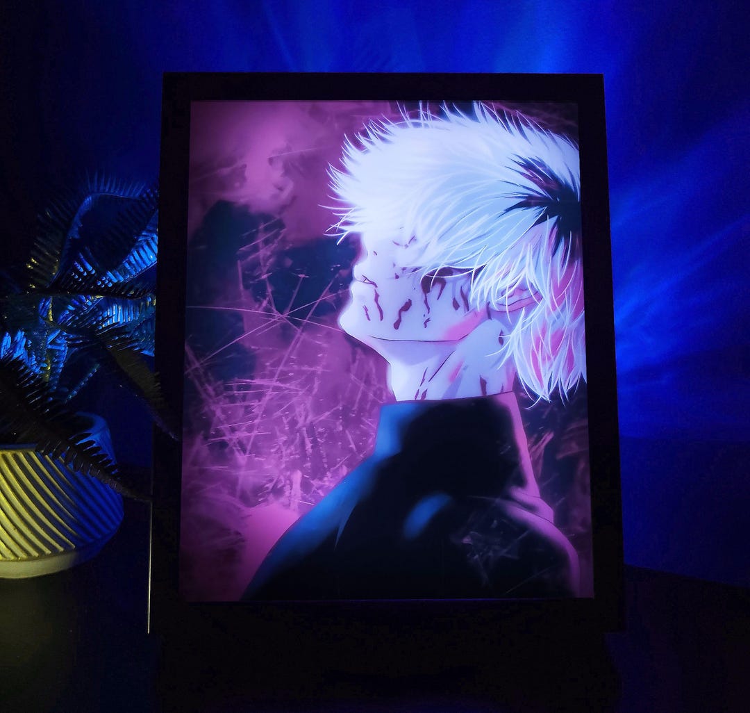 Kaneki Tokyo G. / LED Frame GRB / LED Art Anime, Light Box, Night Lamp ...