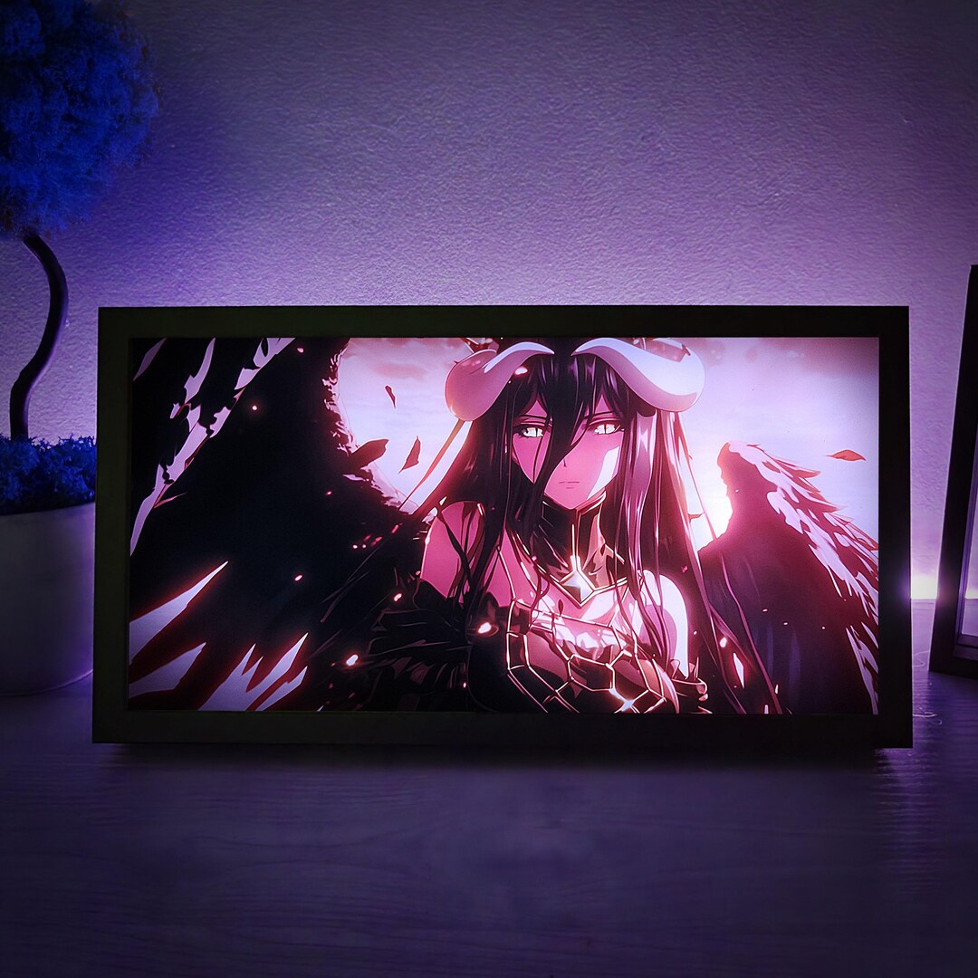 Albedo Overlord Lightbox / LED Frame RGB / LED Art, Night Lamp, Home ...