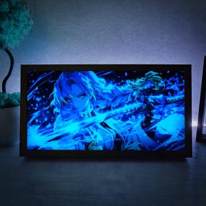 Mitsuri Demon Slayer LED Art / LED Frame RGB / Neon Lights, Night Lamp ...