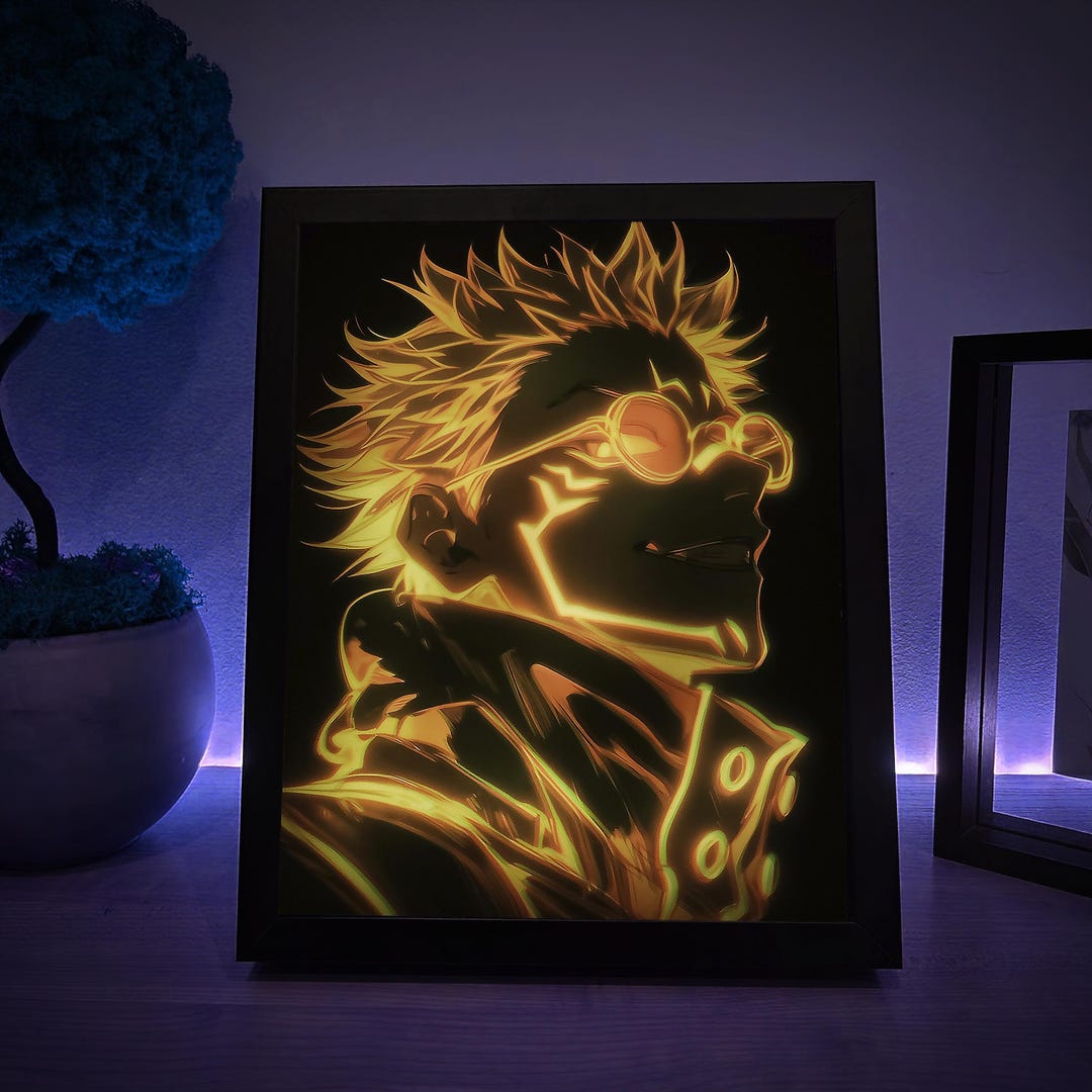 Yuji / Sukuna Light Anime Box / RGB LED Frame / LED Art, Home Decor ...