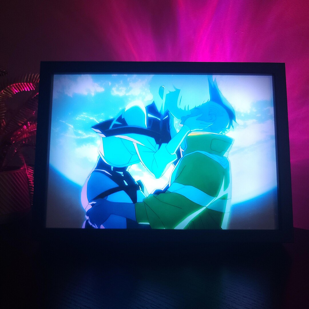 Cyberpunk Lucy & David / LED Frame RGB / Led Art Anime, Home Decor ...