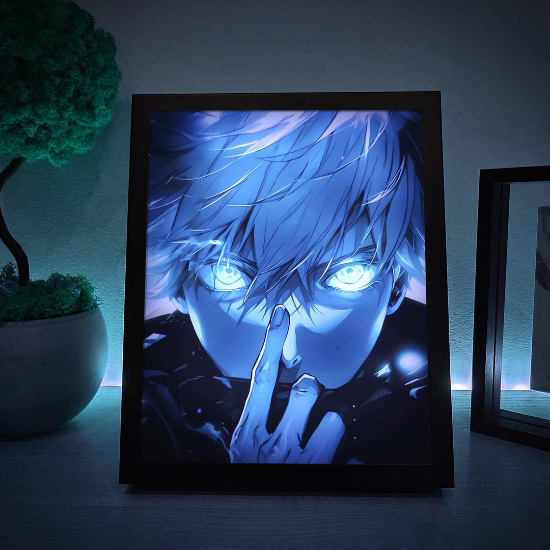 LED Frame RGB / Gojo Satoru / LED Art, Anime Light Box, Led Lights ...