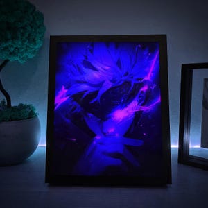 Gojo Satoru Light Box RGB / Gojo JJK / Gojo Led Art, Anime Light Box ...