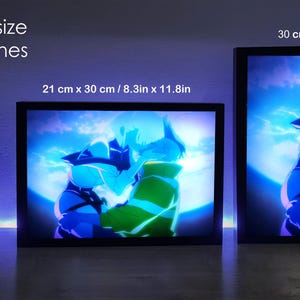 LED Frame RGB / Lucy & David Cyberpunk / Led Art Anime, Home Decor ...