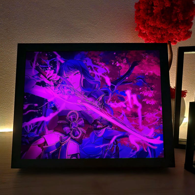 Raiden Shogun / RGB Light Box / RGB LED Frame / Led Art, Neon Lights ...