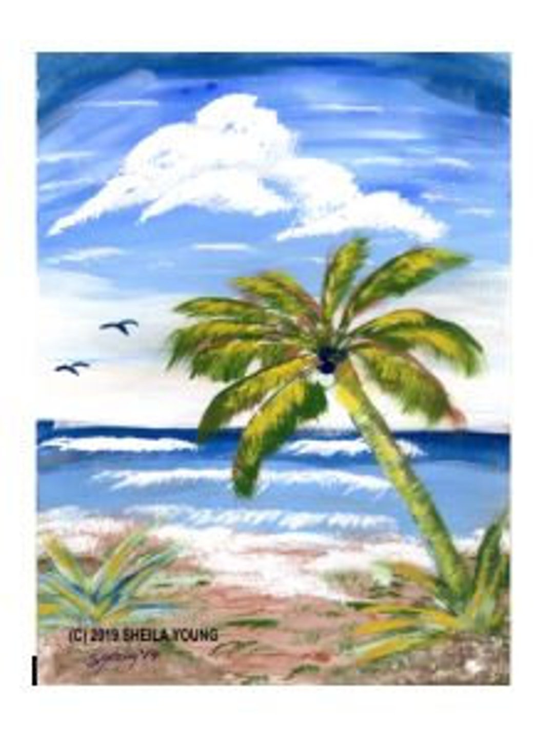 Beach, Palm Tree, Seascape, Landscape Prints - Etsy