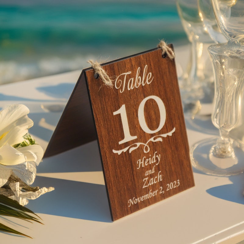 Wooden Table Signs - Etsy