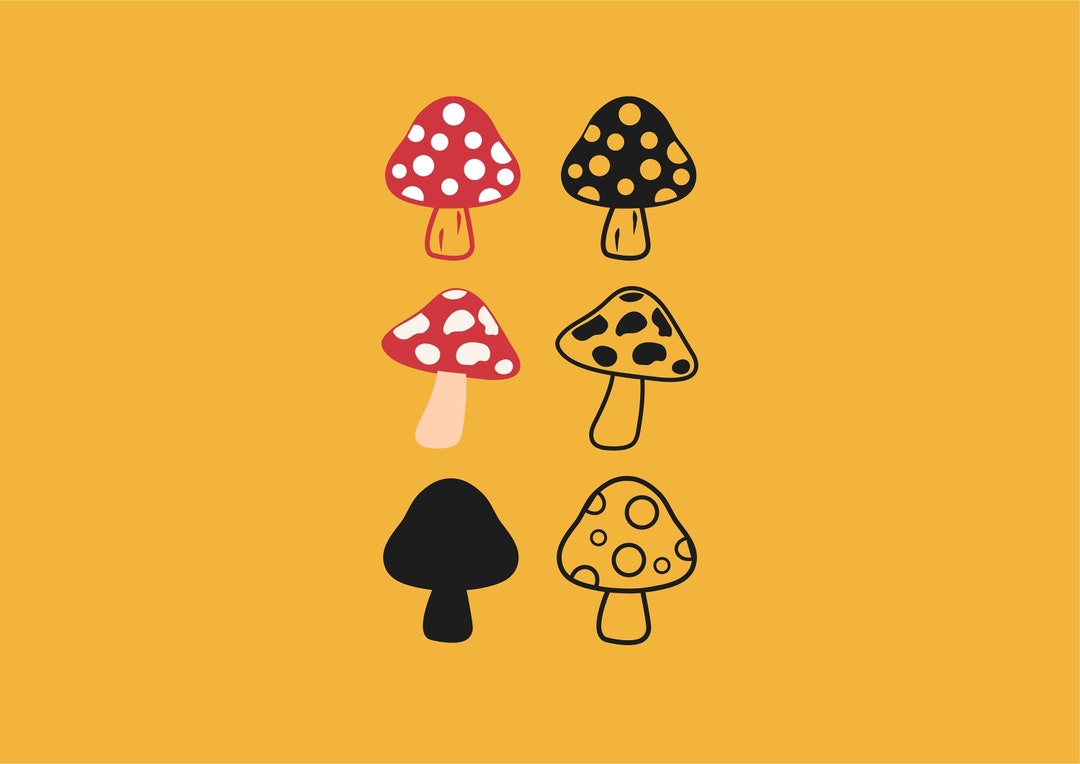 Mushroom Svg, Mushrooms Svg, Toadstool Svg, Mushrooms Png, Mushroom ...