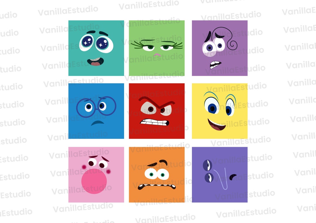 Emotions Design, Emotions Faces, Emotions Pdf Svg Png Eps - Etsy