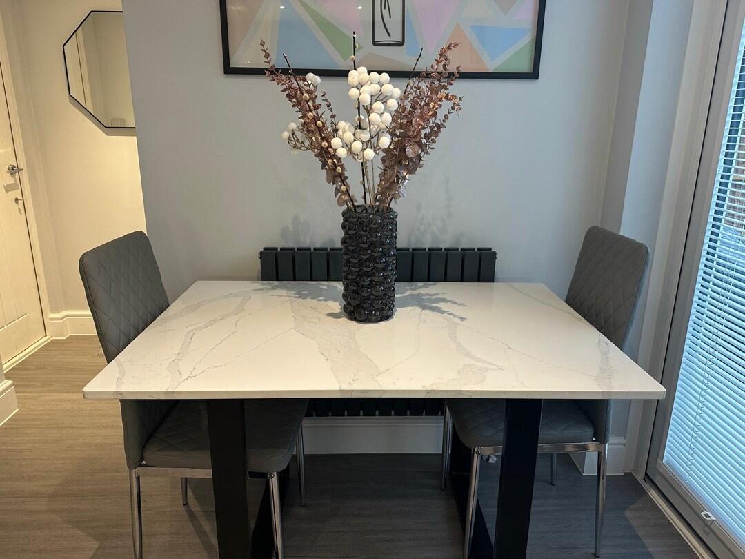 Quartz Stone Dining Table Made to Order - Etsy UK