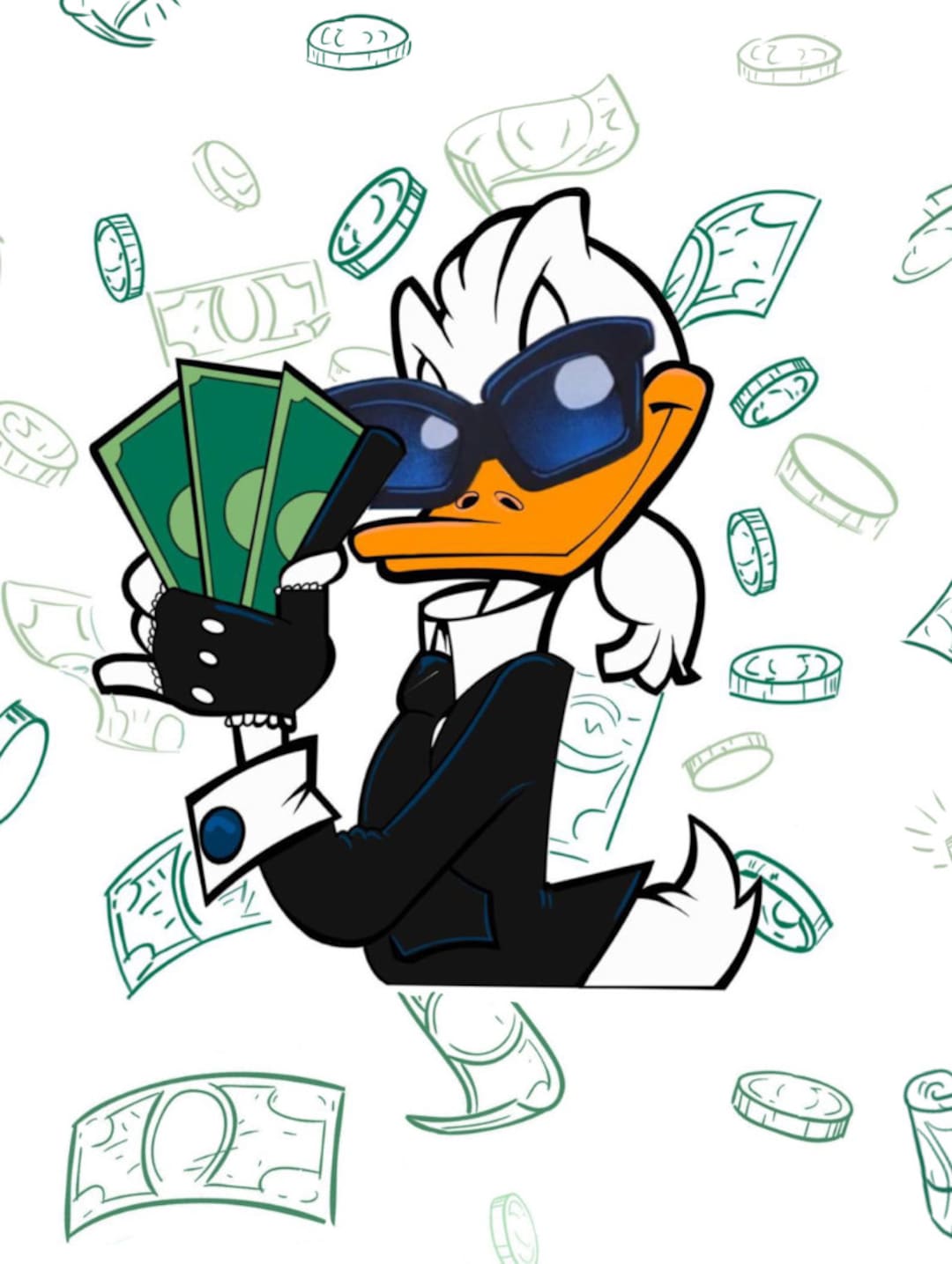 Donald Duck Duck Money for Picture Frame - Etsy