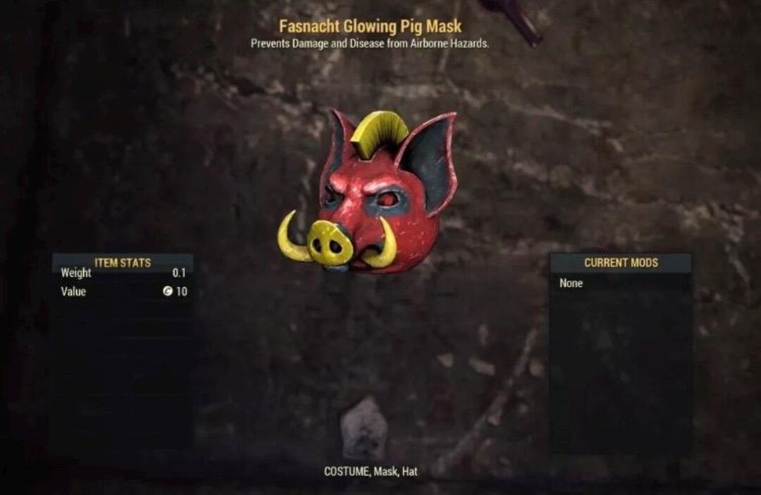 Fasnacht Glowing Pig Mask - Xbox - Etsy