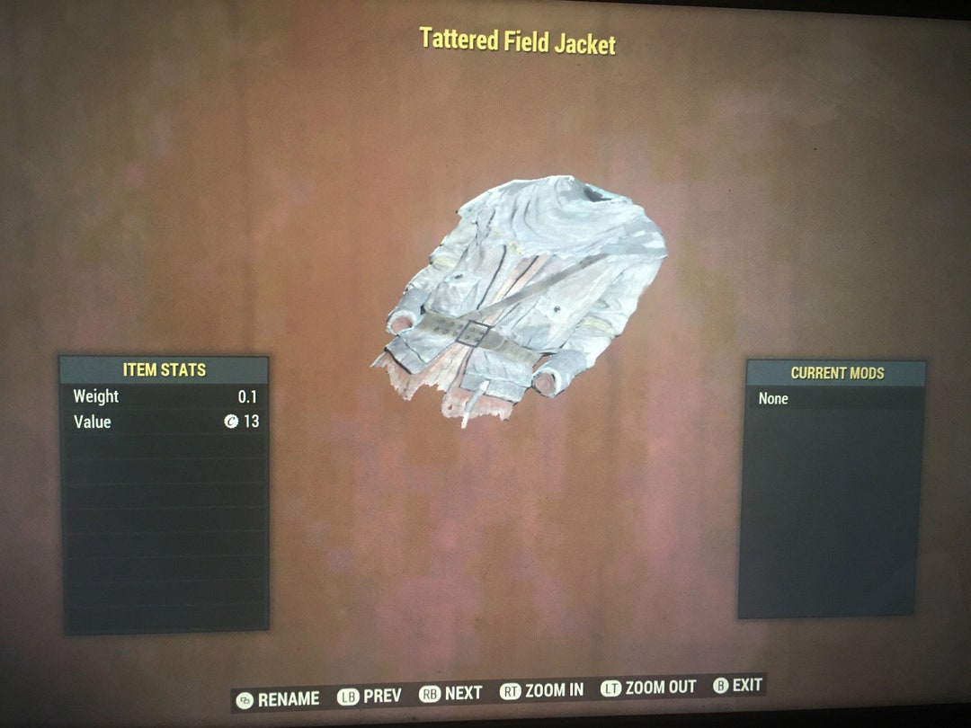 Tattered Field Jacket Xbox Rare Apparel - Etsy