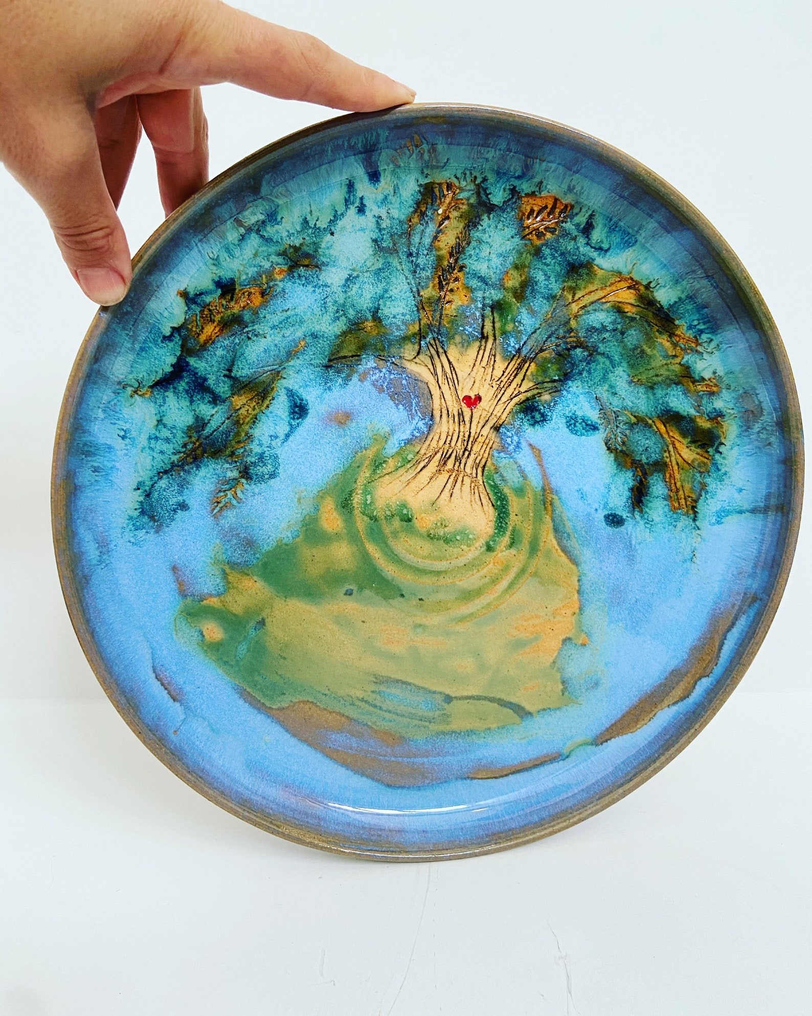 MADE TO ORDER Tree of Life Wheel Thrown Hand Drawn | Etsy