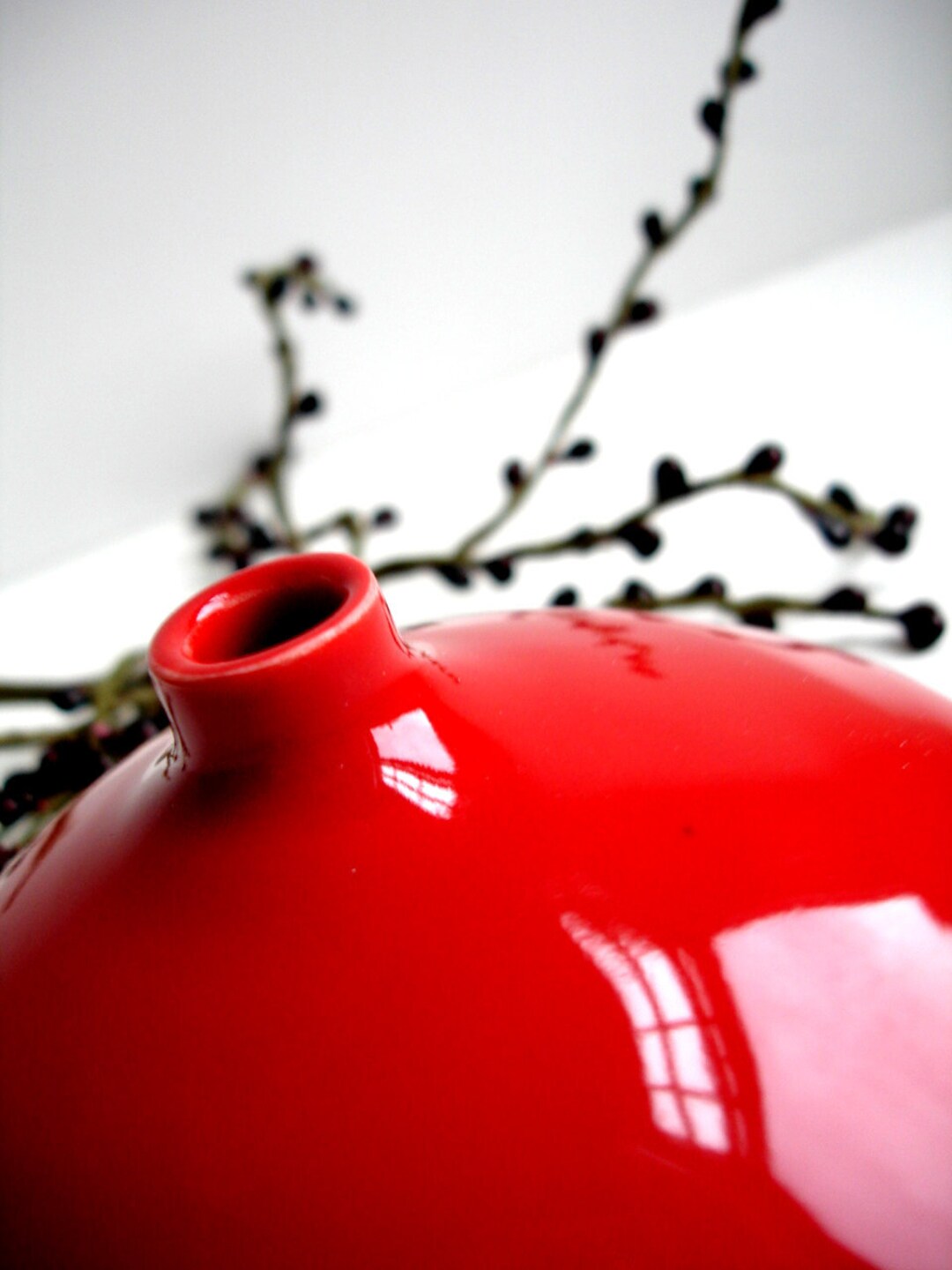 Apple Red Porcelain Ceramic Bud Vase- MADE TO ORDER - Etsy