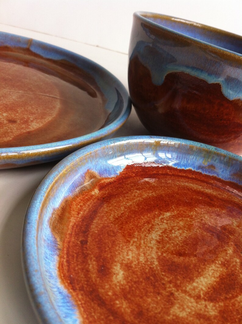 Wheel Thrown Stoneware Dinnerware Earth MADE TO ORDER | Etsy