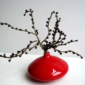 Apple Red Porcelain Ceramic Bud Vase- MADE TO ORDER - Etsy